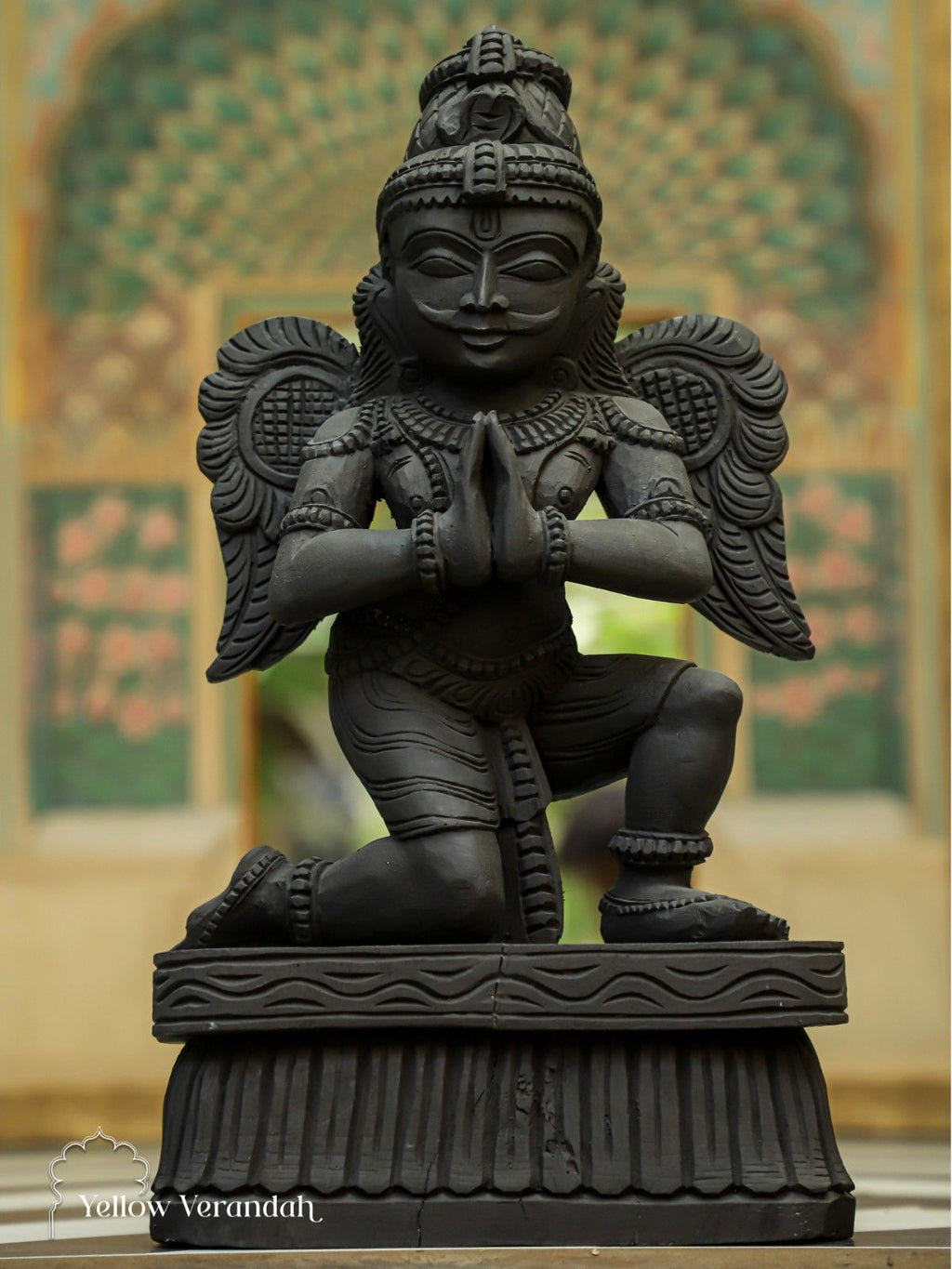 Wooden Garuda God Sculpture – Yellow Verandah