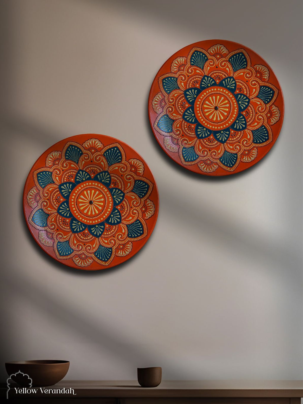 Mandala Wall Plate - 12" – Yellow Verandah