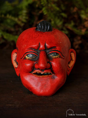 Himalayan Wooden Protecting Mask – Yellow Verandah