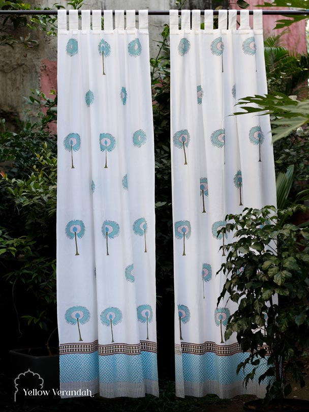 Cotton Sheer Curtains (Pair) – Yellow Verandah